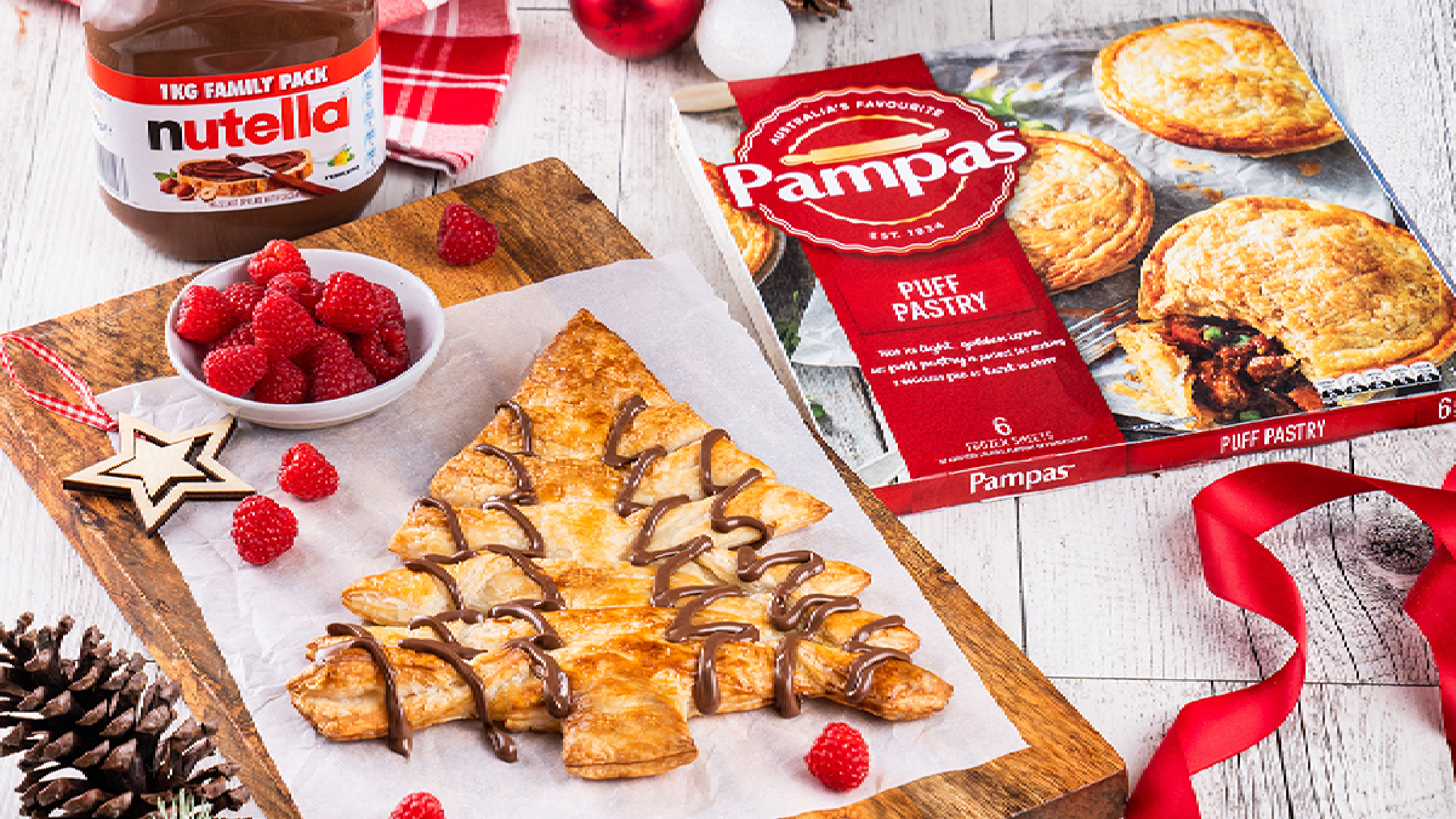 Pampas Puff Pastry Tree with Nutella® | Pampas
